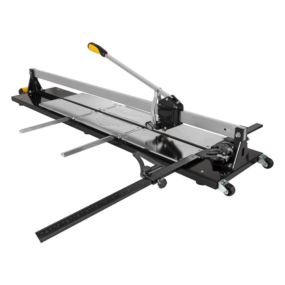 QEP 48 in. Manual Tile Cutter for Large Format with Steel Blade and ...