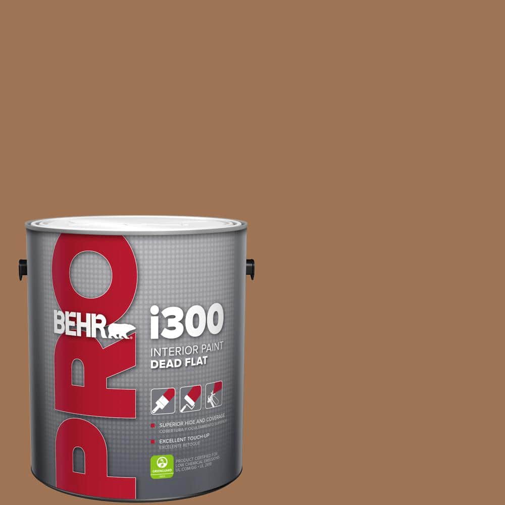 BEHR PRO 1 gal. #S240-6 Ranch Brown Dead Flat Interior Paint PR31301 ...