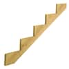 5-Step Ground Contact Pressure-Treated Pine Stair Stringer 279714 - The ...