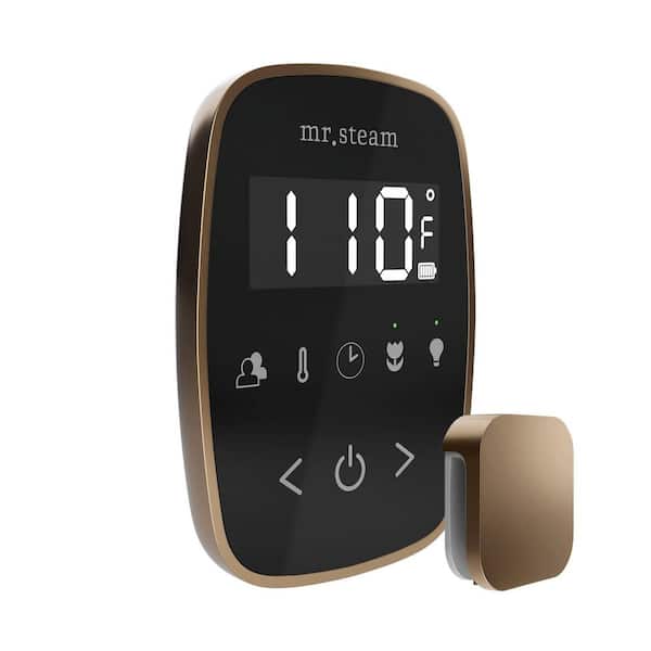 Mr. Steam TempoFlex Steam Shower Control and Steamhead in Black Nouveau ...