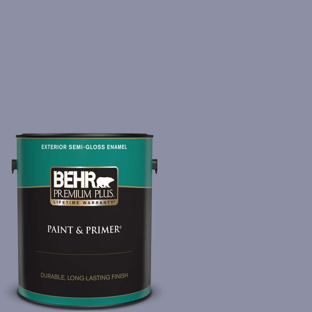 BEHR PREMIUM PLUS 1 gal. #S550-4 Camelot Semi-Gloss Enamel Exterior ...
