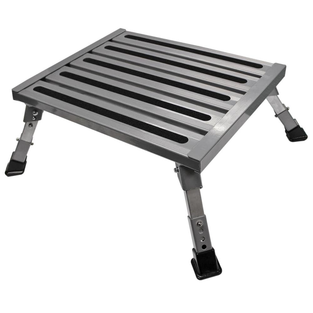 Quick Products Adjustable Aluminum Platform Step QP-FASAL - The Home Depot