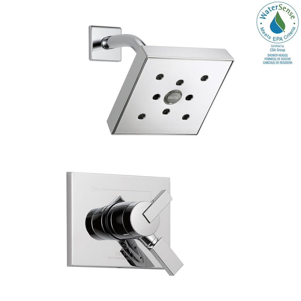 Delta Vero 1-Handle H2Okinetic Shower Only Faucet Trim Kit in Chrome ...