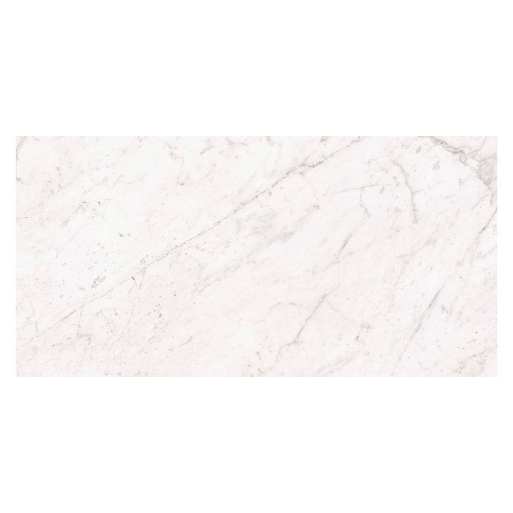 ANDOVA Kaia Zephia White 12 in. x 24 in. Stone Look Polished Porcelain ...
