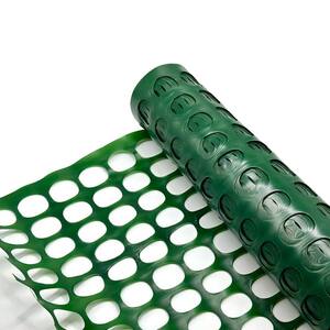 Angel Sar 4 ft. x 100 ft. Plastic Mesh Fence, Roll with 100 Zip Ties ...