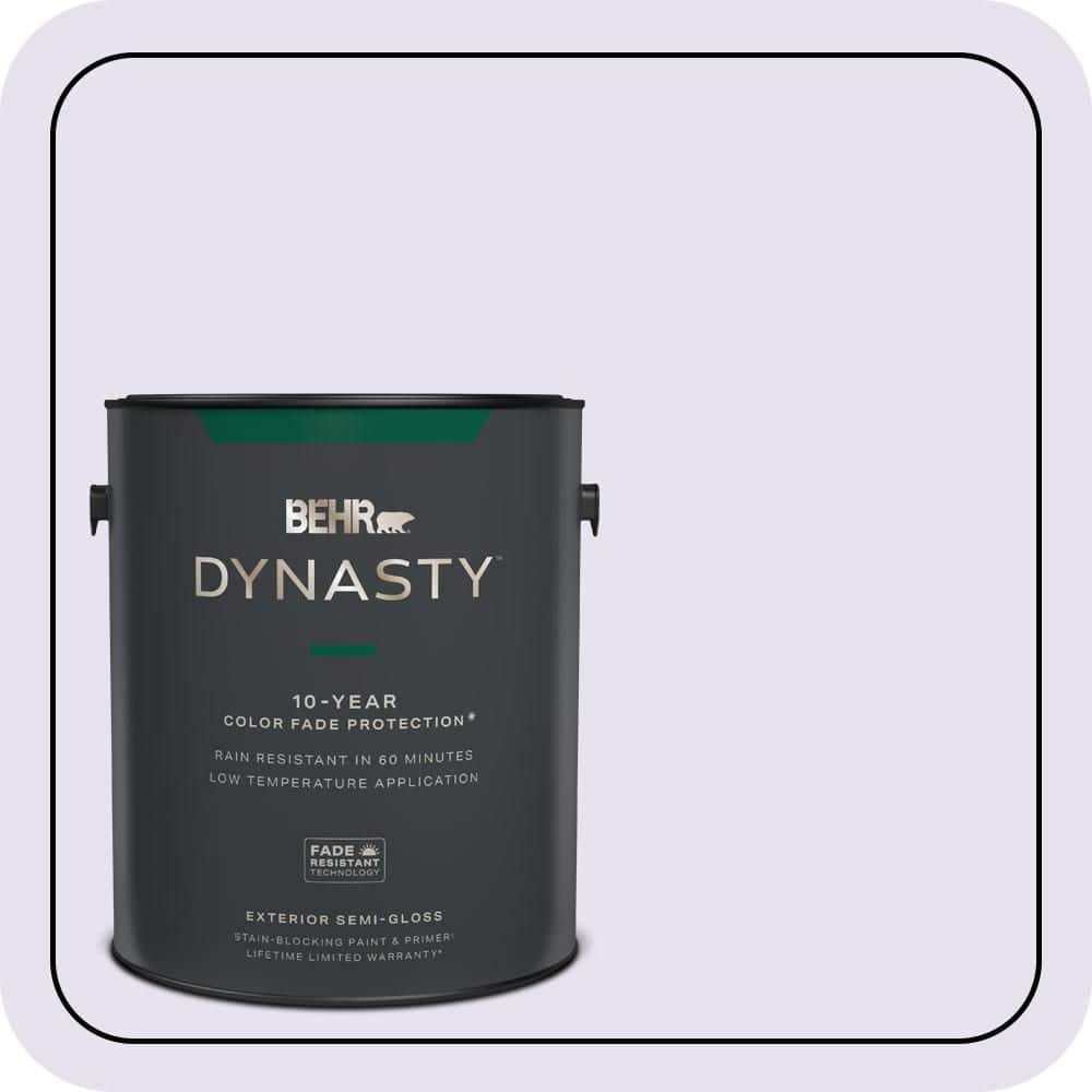 BEHR DYNASTY 1 gal. #640A-1 Soft Iris Semi-Gloss Exterior Stain ...