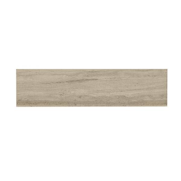 Buy Rivendell Greige Travertine 4 in. x 16 in. Glazed Ceramic Wall Tile (13.2 sq. ft./Case ...