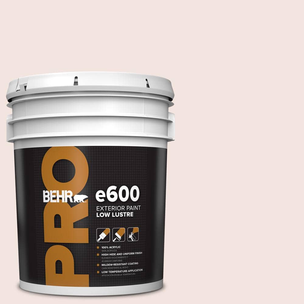 BEHR PRO 5 Gal. #PPL-43 Primrose Bouquet Low Luster Exterior Paint ...
