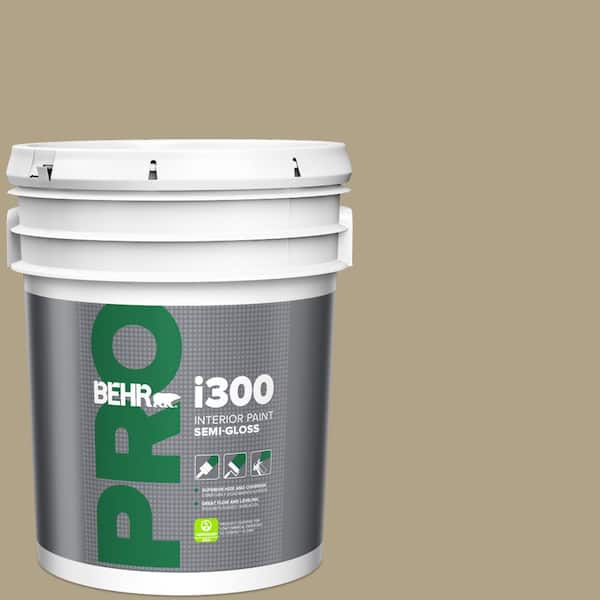 BEHR PRO 5 gal. #HDC-NT-12 Curly Willow Semi-Gloss Interior Paint ...