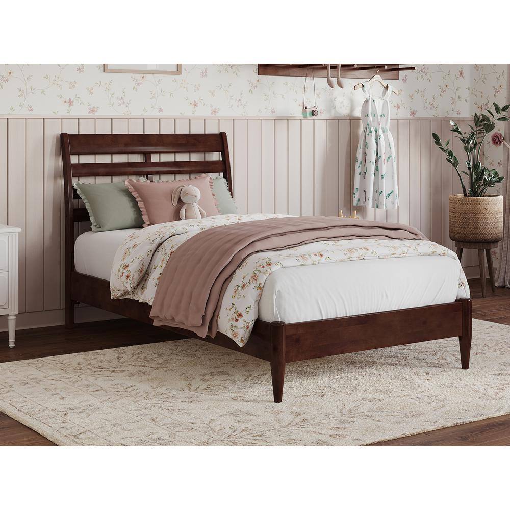 Reviews for AFI Savannah Walnut Brown Solid Wood Frame Twin Low Profile ...