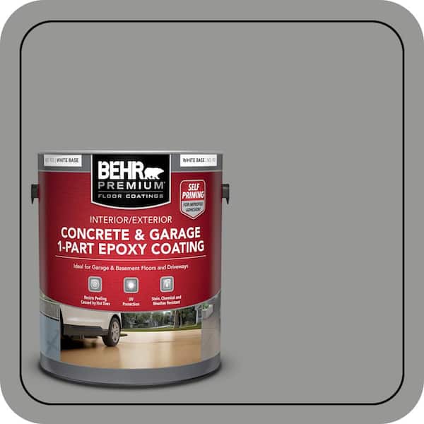 BEHR PREMIUM 1 gal. #PPU24-19 Shark Fin Self-Priming 1-Part Epoxy Satin ...