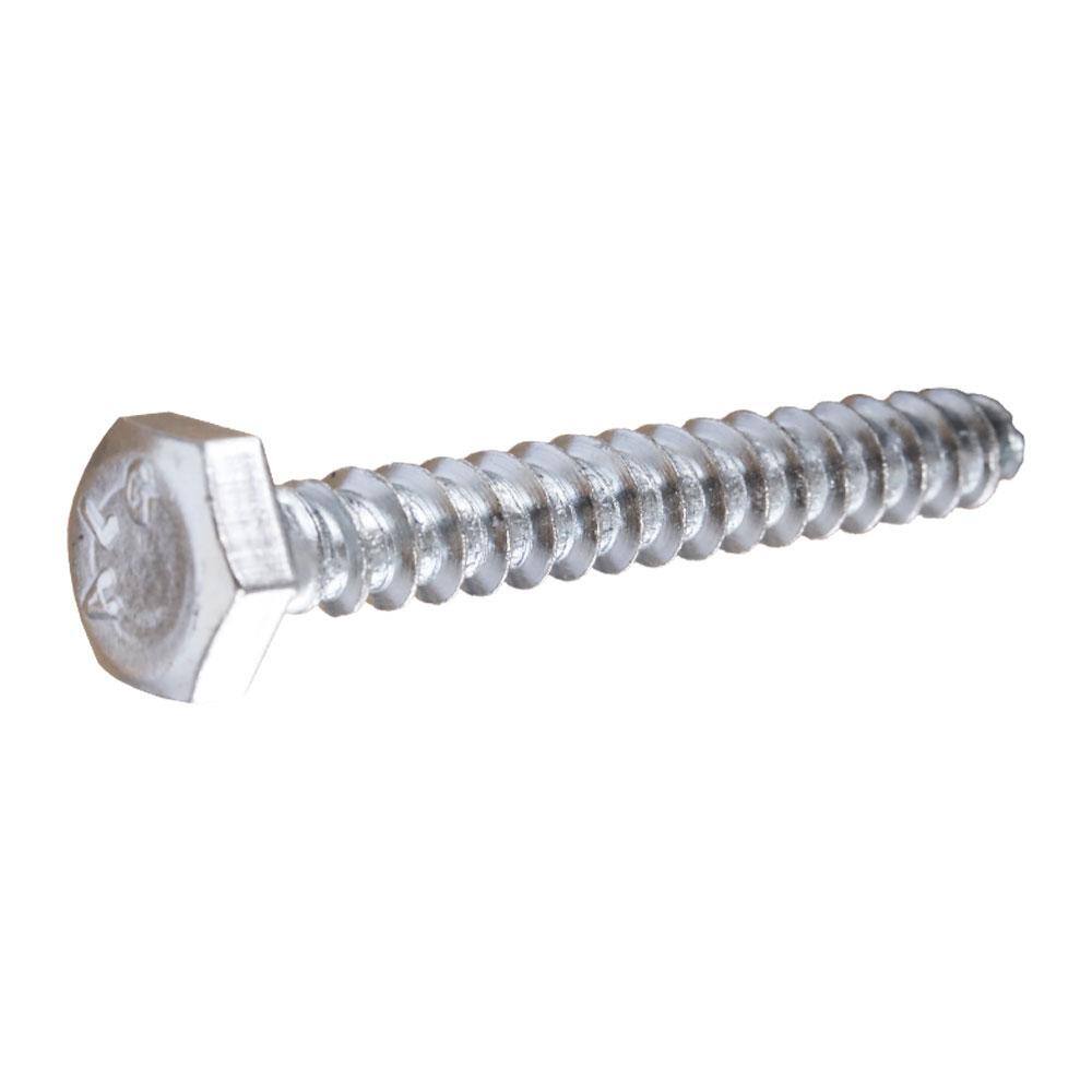 Everbilt 1 4 In X 1 1 2 In Hex Zinc Plated Lag Screw 100 Pack Everbilt 1 4 In X 1 1 2 In Hex Zinc Plated Lag Screw 100 Pack
