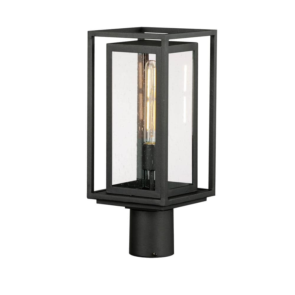 Maxim Lighting Cabana Hardwired Black 6x6 Deck Post Light Outdoor Post ...