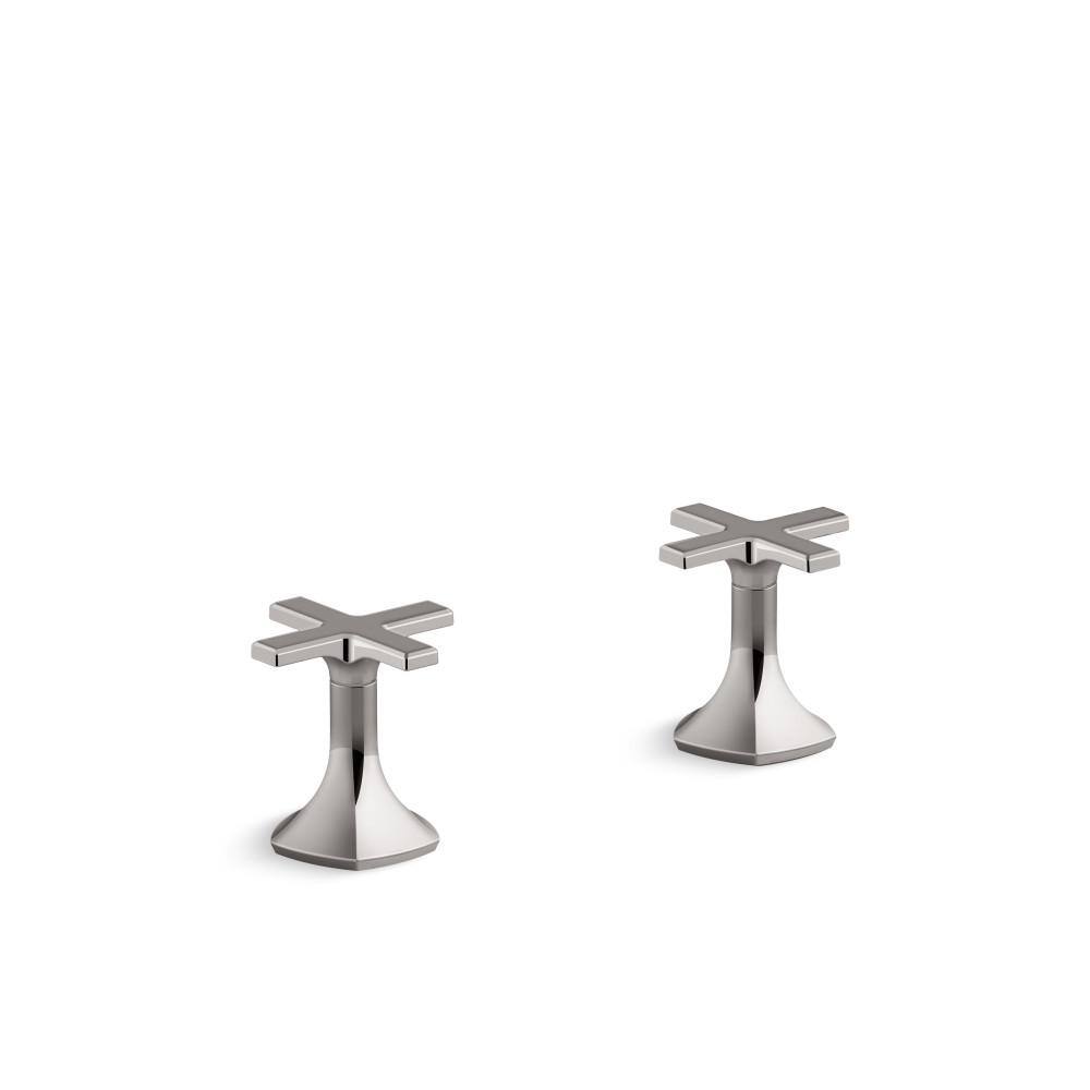 KOHLER Occasion Deck-Mount Bath Faucet Handles with Cross Design in ...