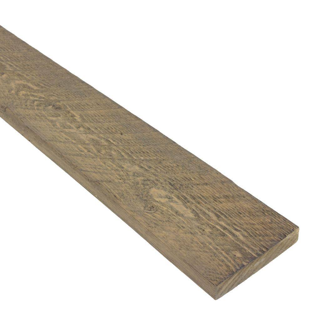 Ghost Wood 1 in. x 4 in. x 8 ft. Silver City Wood Trim HDGW20104SC08 ...