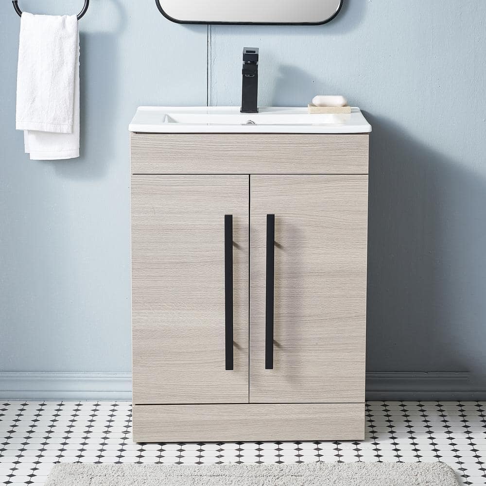 VAPSINT 24 in. W x 16 in. D x 32 in. H Freestanding Bath Vanity in ...