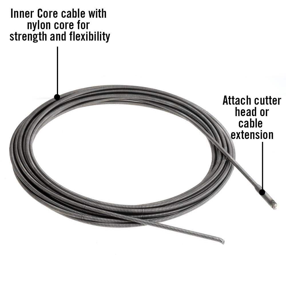 RIDGID 3/8 in. x 75 ft. C-32 IC Drain Cleaning Replacement Cable and ...