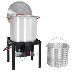 LOCO 60 qt. SureSpark Crawfish Boiler with Basket and Stand LCTSKSS60 ...