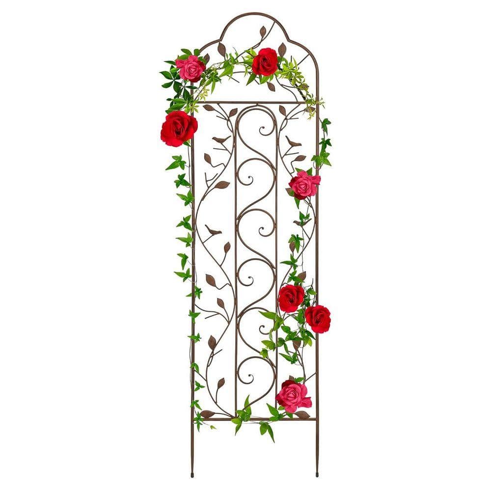 FAWEY TRED INC 60in Iron Bronze Garden Trellis 1 PACK DA3HN2GS - The ...