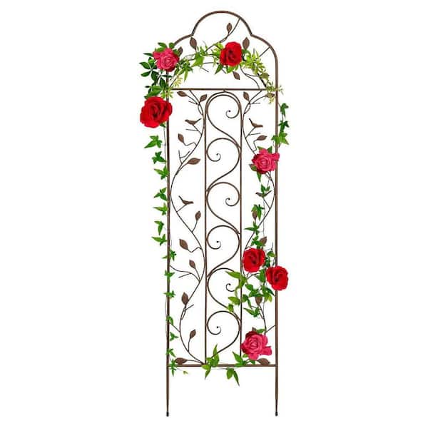 FAWEY TRED INC 60in Iron Bronze Garden Trellis 1 PACK DA3HN2GS - The ...