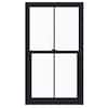 JELD-WEN 28 in. x 54 in. V2500 Single Hung Vinyl Window With Black ...