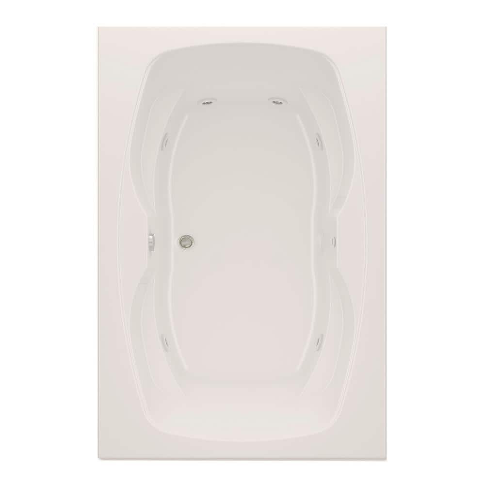 Aquatic Hialeah II 72 in. Acrylic Reversible Drain Rectangular Drop-In ...