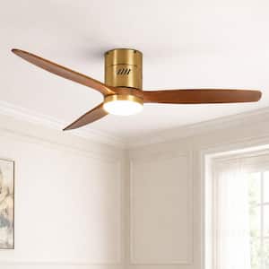MODERN HABITAT 52 in. Integrated LED Indoor Flush Mount White Standard ...