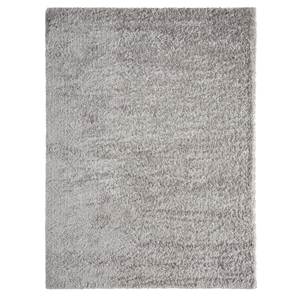 EVERLOOM Royal Shag Grey 8 ft. x 10 ft. Shag Area Rug 1-277-451 - The ...