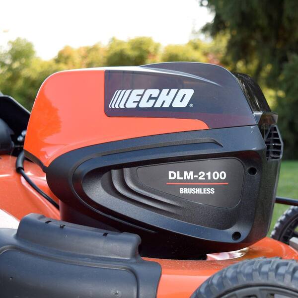 ECHO 21 in. 56-Volt Cordless Battery Walk Behind Push Lawn Mower with ...