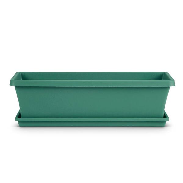 7.9 in. x 24 in. Jungle Plastic Window Box DAYWB2450 - The Home Depot