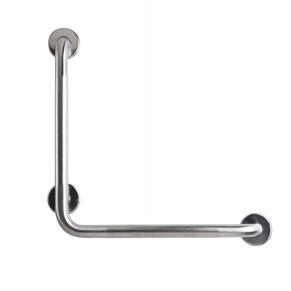 CSI Bathware 30 in. x 30 in. Right Hand Vertical Angle Grab Bar in ...
