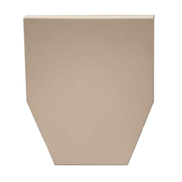 Builders Edge 6 in. Classic Dentil Window Header Keystone in 023 Wicker ...