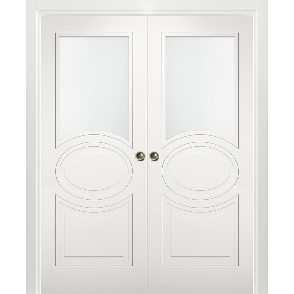 Reviews for VDOMDOORS 7012 60 in. x 96 in. White Finished MDF Sliding ...