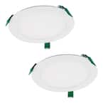 Halo 8 in. Selectable CCT and Lumens New Construction Canless Recessed ...