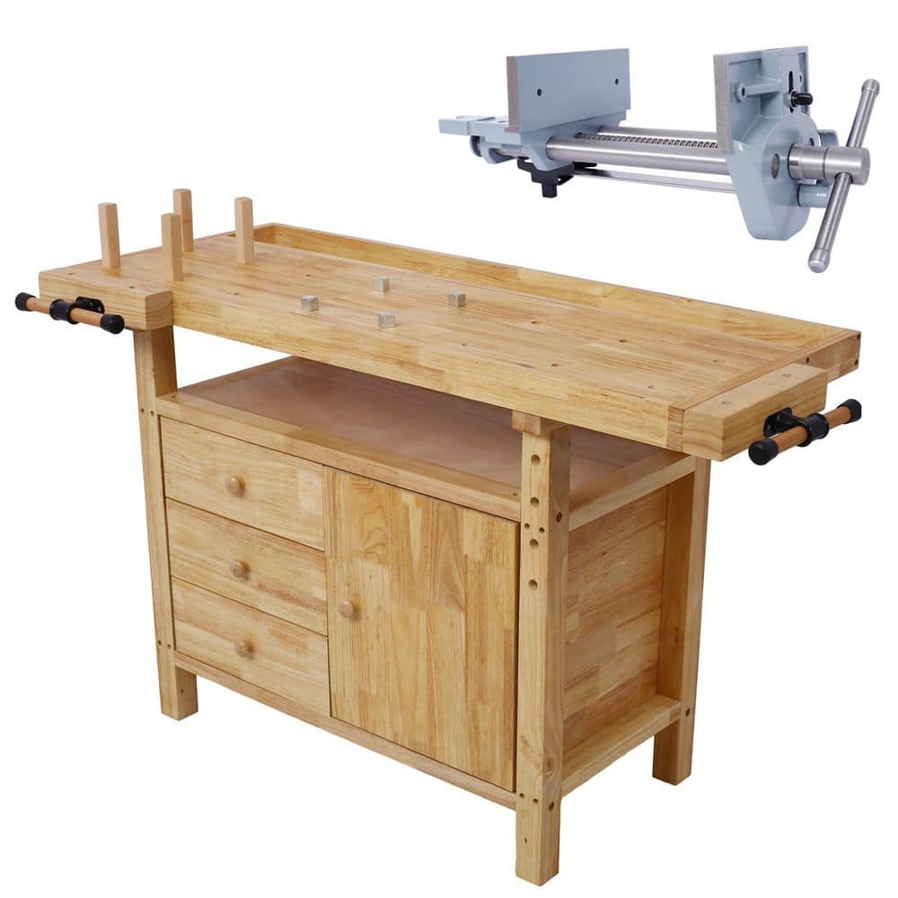 Have a question about BOPOREA MEGO LLC Wood Workbench with Rapid Action ...