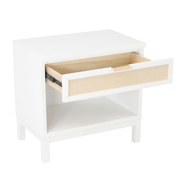 White cane bedside tables store