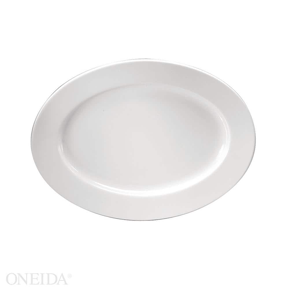 Oneida 10.375 in. Ovation Porcelain Oval Platters (Set of 36) N7010000350