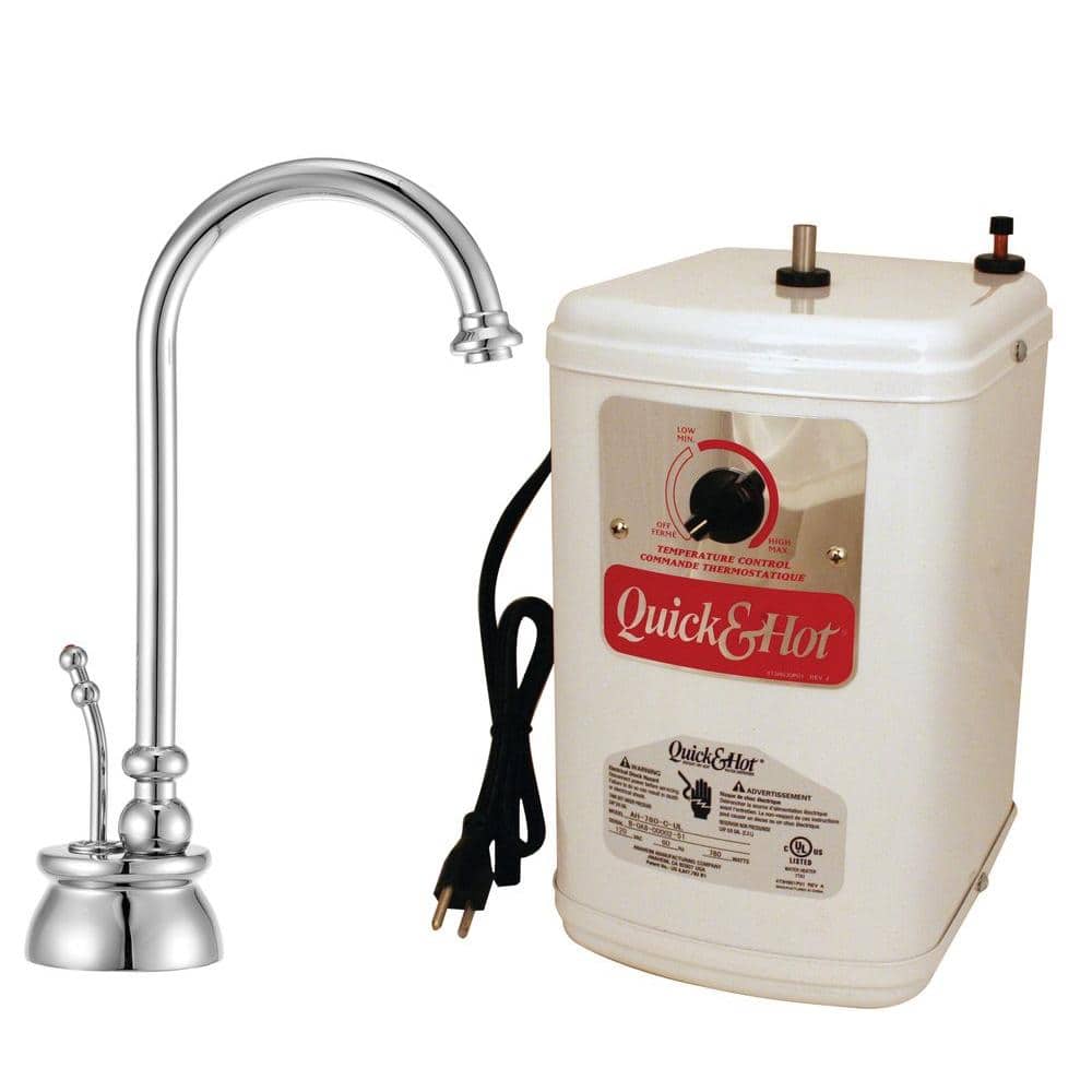 Westbrass 10 in. Calorah 1-Handle Hot Water Dispenser Faucet with ...