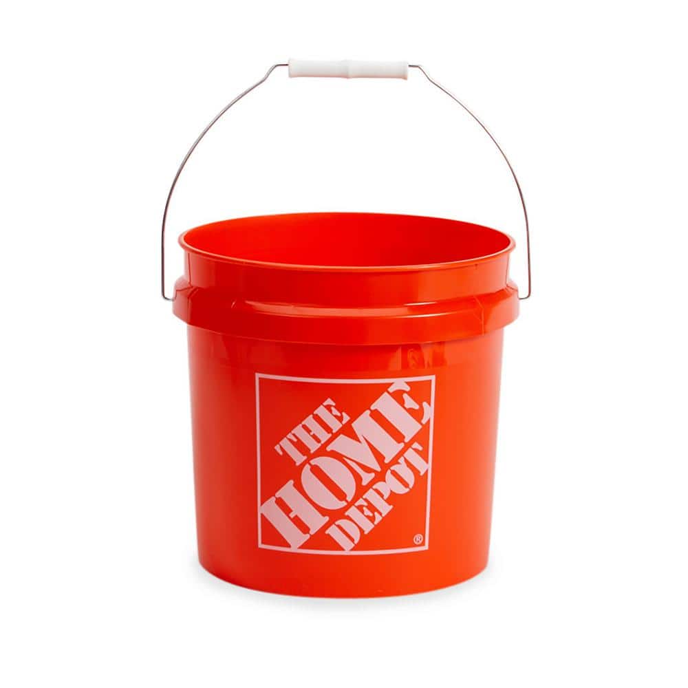 The Home Depot 2 gal. Orange paint Bucket PN0192 - The Home Depot