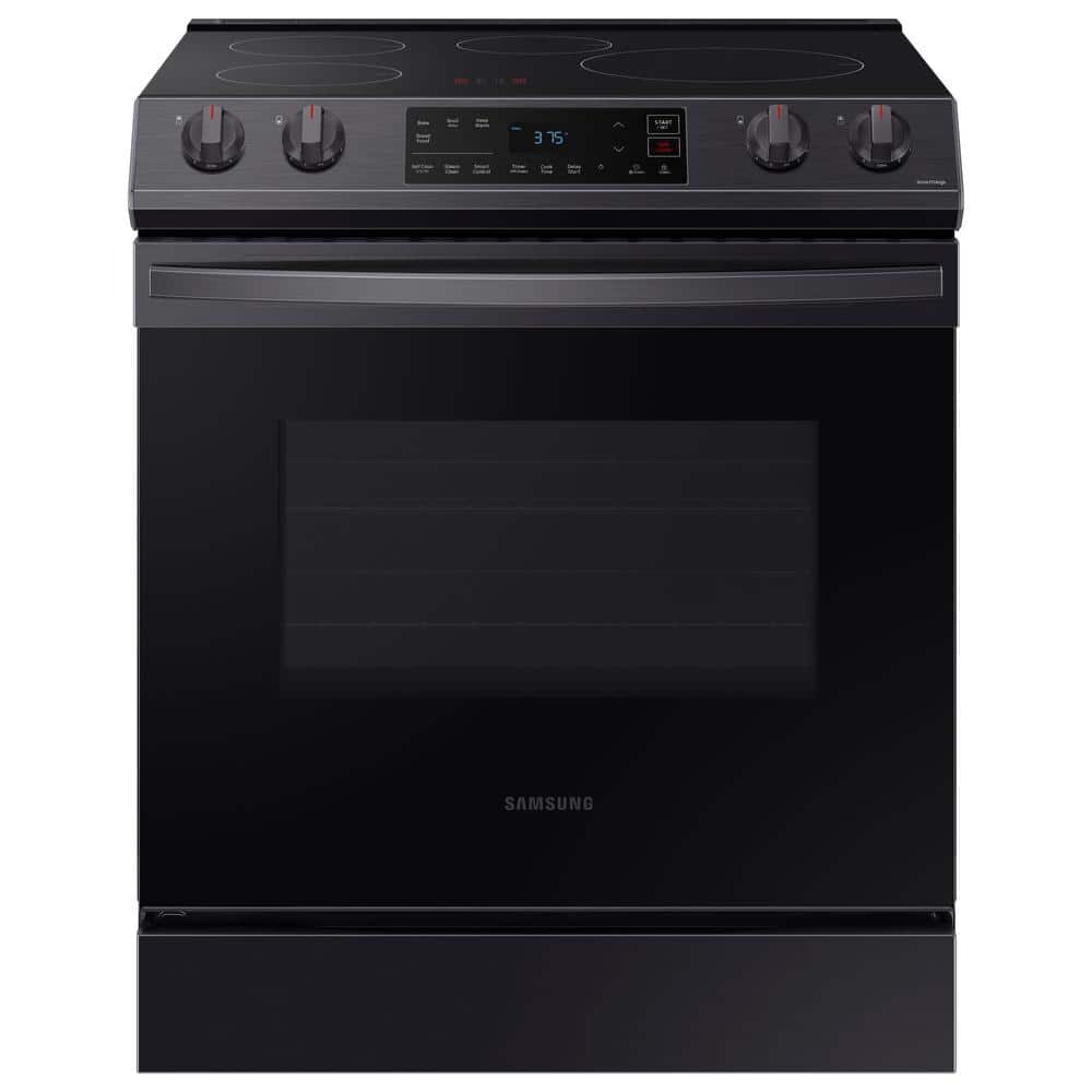 Samsung 30 in. 6.3 cu. ft. Slide-In Induction Range with Self-Cleaning ...