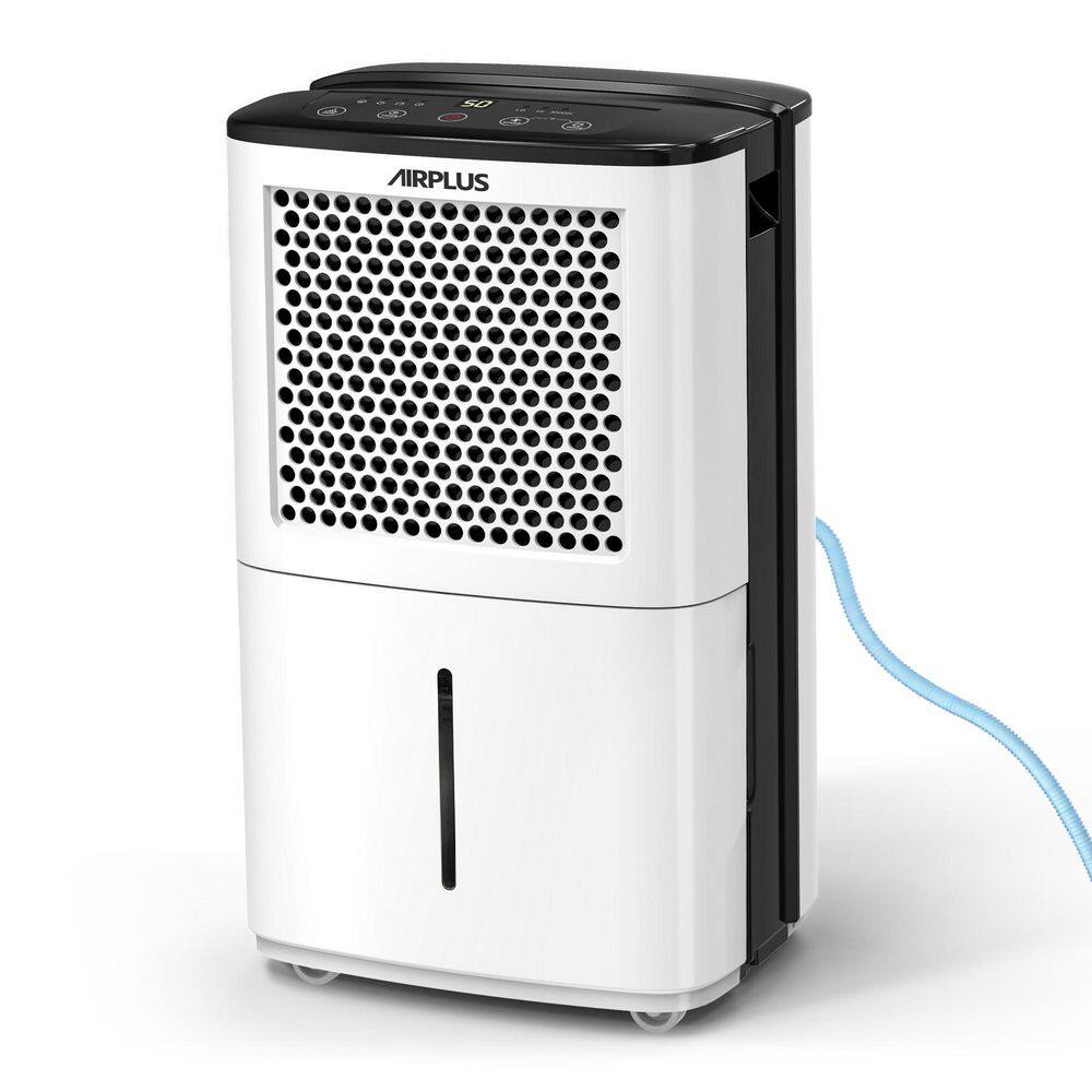 Edendirect 50 pt. 4,000 sq. ft. Dehumidifier in White with Drain Hose ...