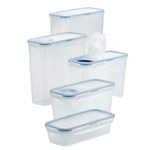 LocknLock Performance Glass 3-Piece Divided Rectangular Food Storage ...