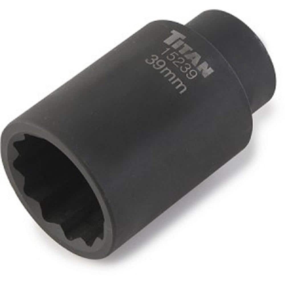 TITAN 12 Point 39 mm Axle Nut Socket TIT15239 - The Home Depot