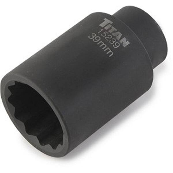 TITAN 12 Point 39 mm Axle Nut Socket TIT15239 - The Home Depot