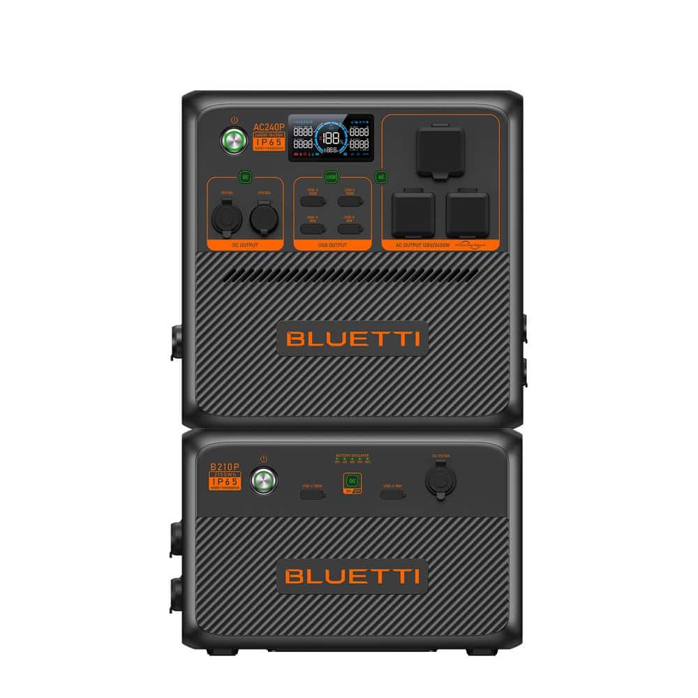 BLUETTI 2400/3600-Watt Continu Peak Output Push Button Start Solar ...