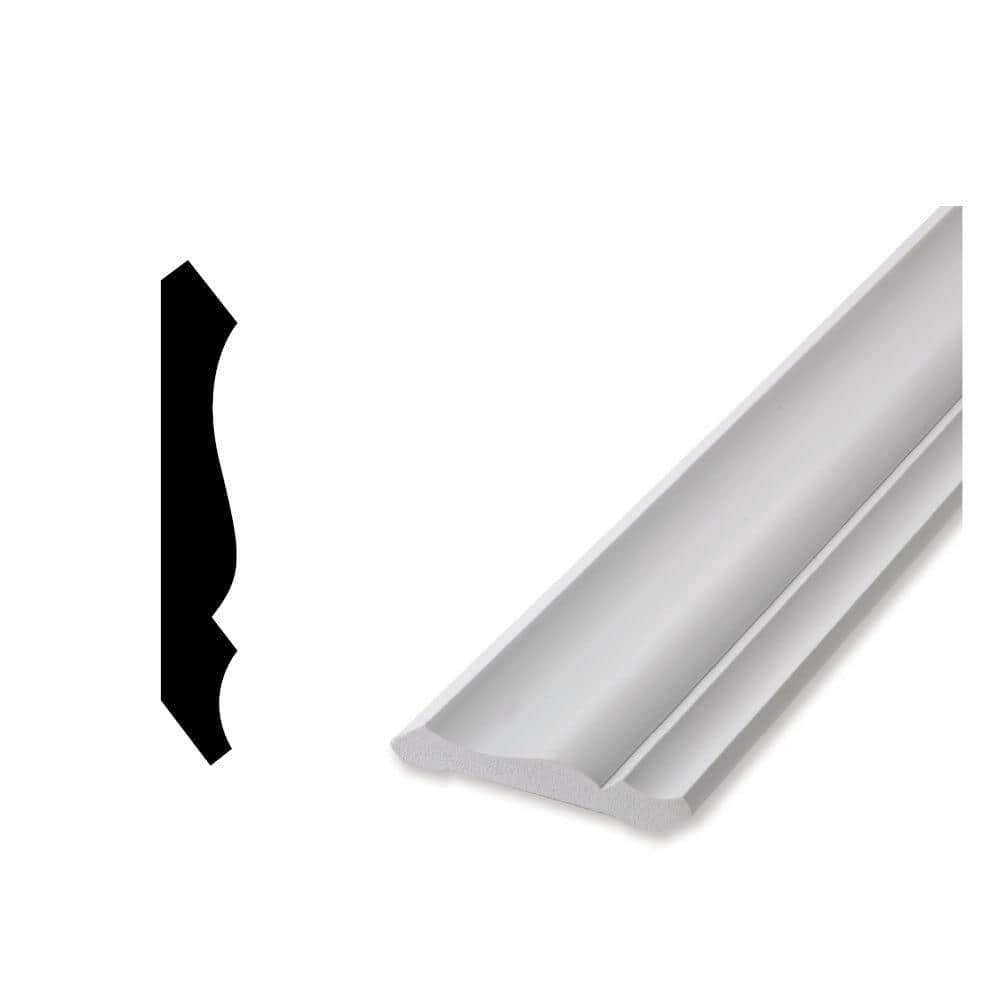 WG 49 9/16 in. x 3-5/8 in. PVC Crown Moulding 109586 - The Home Depot