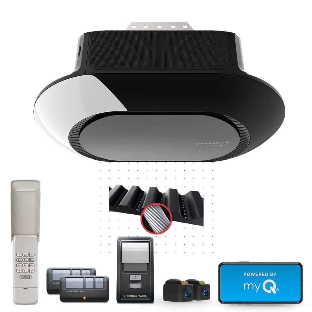 Chamberlain 3/4 HP LED Smart Belt Drive Garage Door Opener B4603T - The ...