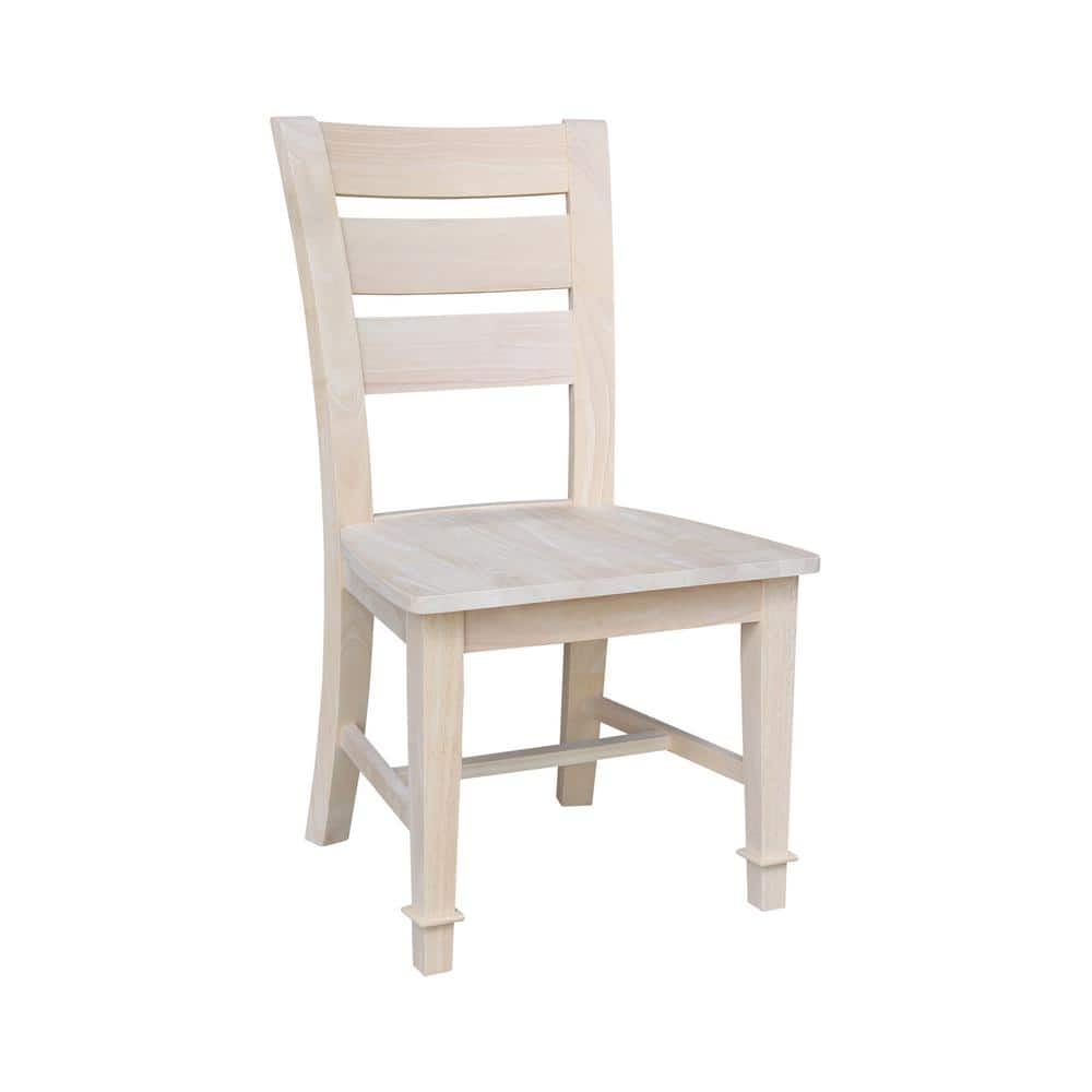 International Concepts Tuscany Unfinished Wood Side Chair (Set of 2) C ...