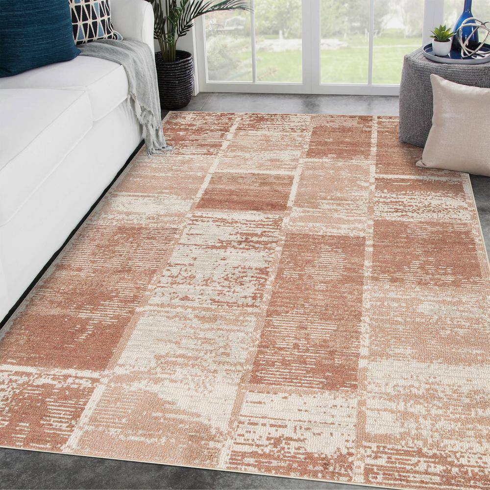 Amer Rugs Jordan 8 x 10 Sand Geometric Pattern Area Rug for High ...
