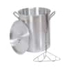 King Kooker 30 qt. Aluminum Turkey Pot with Lid Lifting Rack and Hook ...